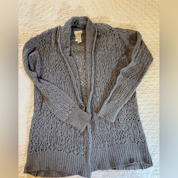 Matilda Jane | Sweaters | Matilda Jane Pixie Dust Crochet Gray Cardigan ...